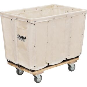 canvas basket bulk truck, 12 bushel capacity, 36-1/4"l x 24-3/4"w x 32-1/4"h, assembled