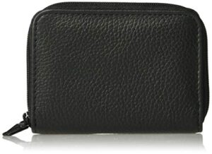 buxton hudson pik-me-up wizard leather wallet, compact, black