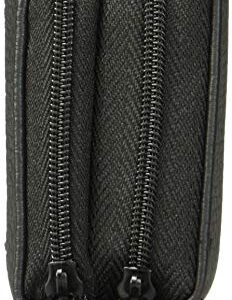 Buxton Hudson Pik-Me-Up Wizard Leather Wallet, Compact, Black