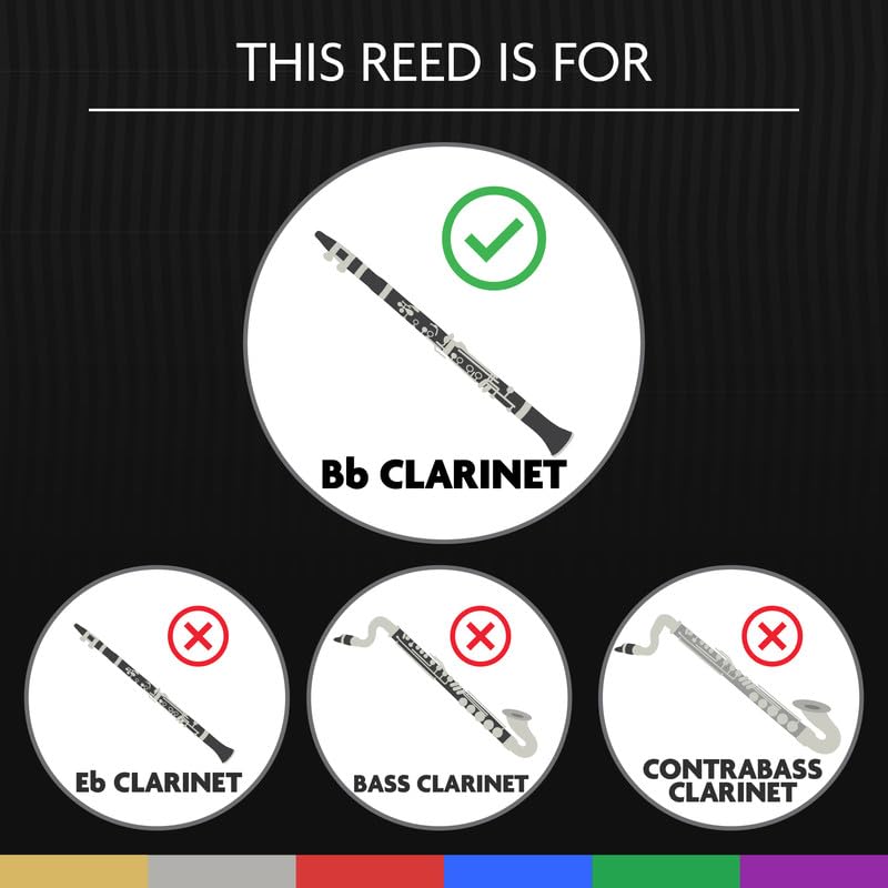 Légère Reeds - Bb Clarinet Reed, Classic, Strength 2.50 (BB2.50) - Premium Synthetic Woodwind Reed