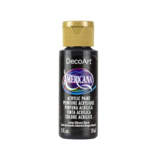 decoart americana acrylic paint, 2-ounce, lamp black (dao67-3)