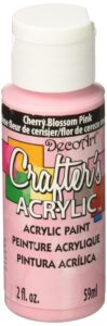 decoart crafter's acrylic paint, 2-ounce, cherry blossom pink