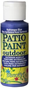 decoart patio paint, 2-ounce, hydrangea blue