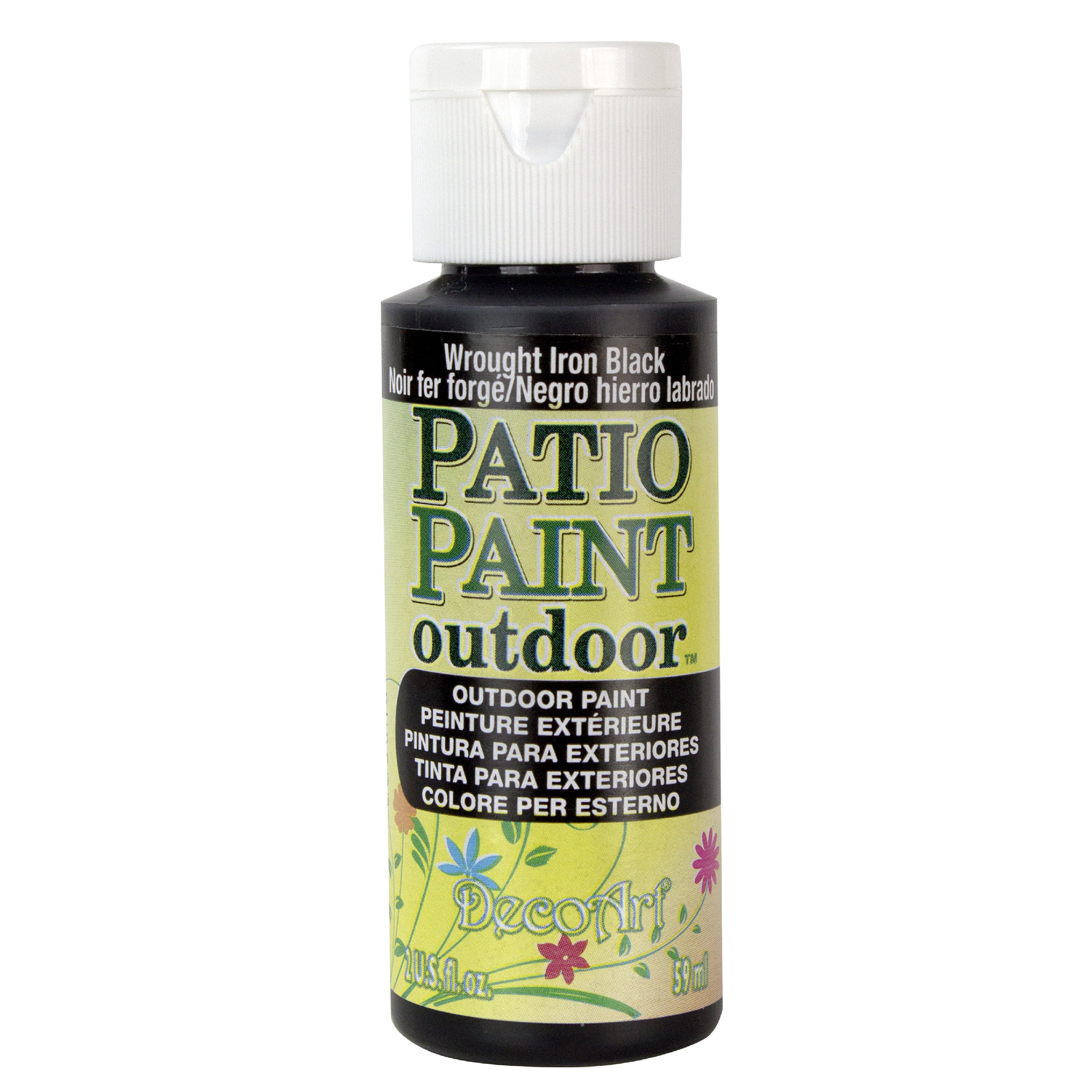 DecoArt, Wrought Iron Black Patio Paint, 2-Ounce, 2 Fl Oz (Pack of 1)