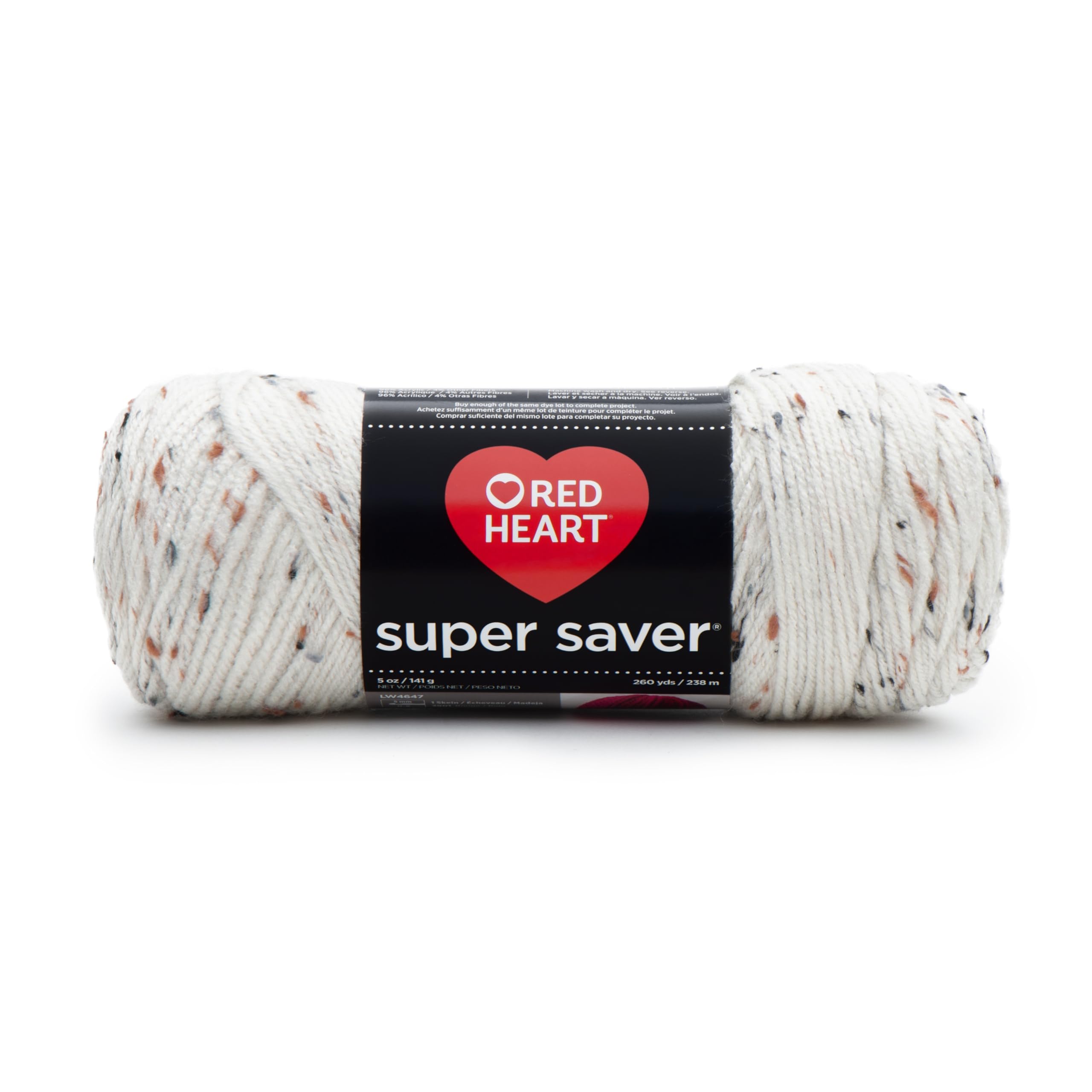 RED HEART Super Saver Yarn, Aran Fleck