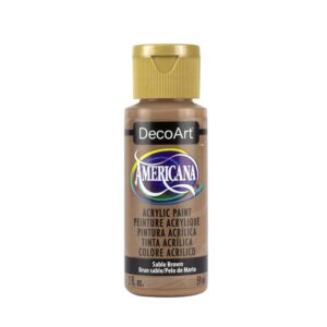 decoart americana acrylic paint, 2-ounce, sable brown