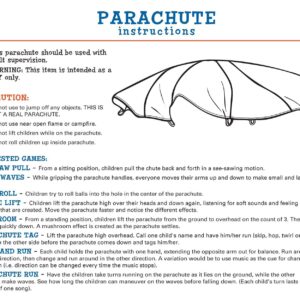 Pacific Play Tents 86-941 Kids 12-Foot Parachute with Handles and Carry Bag