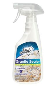 black diamond stoneworks granite sealer: seals and protects. marble sealer protector. granite, marble, and travertine countertop sealer for all stone countertops. 1-pint.