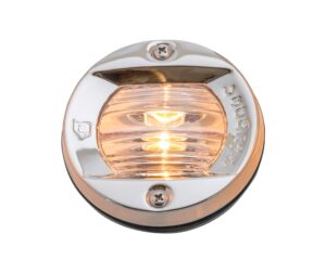 attwood 6356d7 round incandescent marine boat 3-inch flush transom light with 7.5-watt lamp