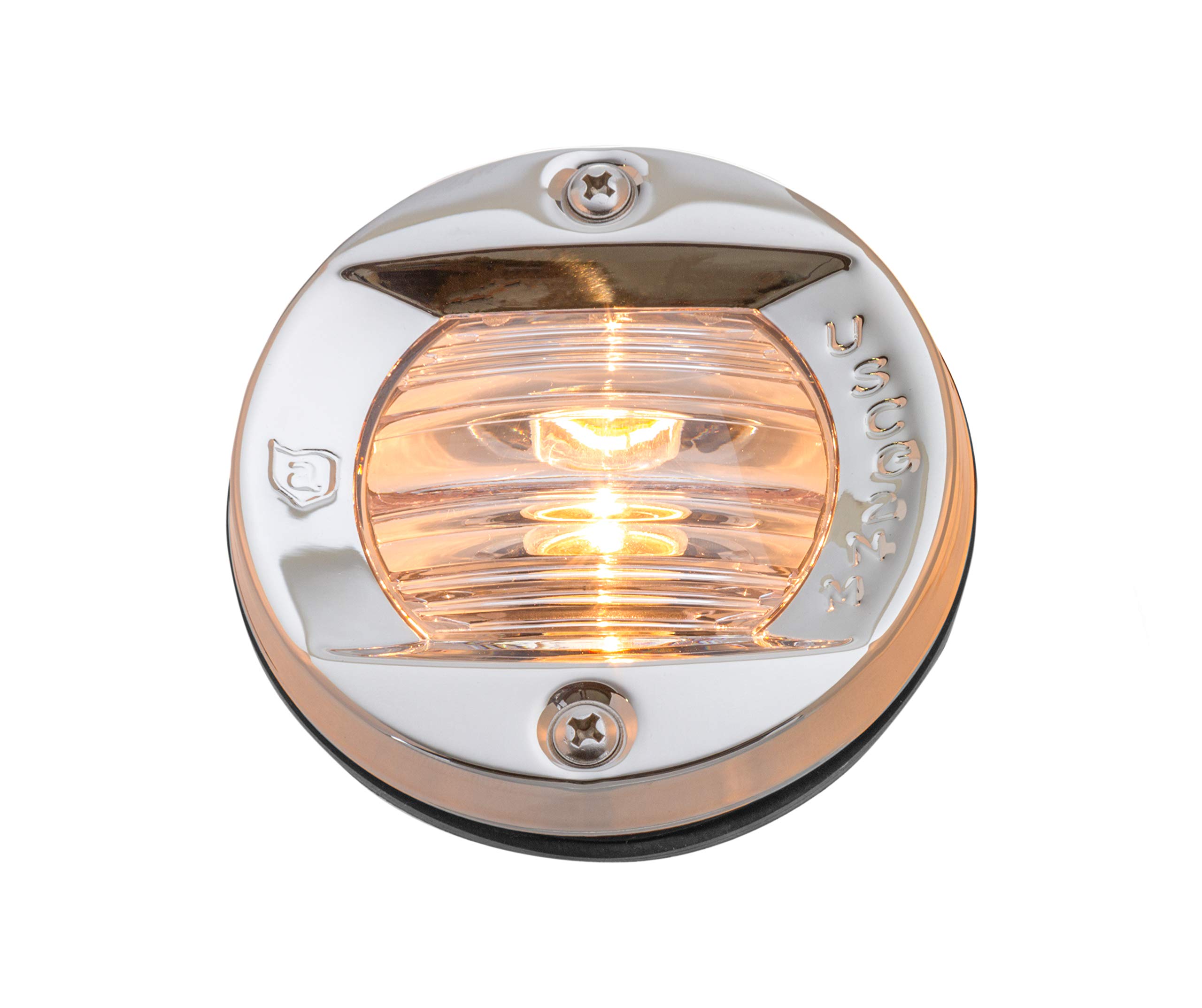 attwood 6356D7 Round Incandescent Marine Boat 3-Inch Flush Transom Light with 7.5-Watt Lamp