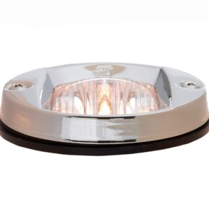 attwood 6356D7 Round Incandescent Marine Boat 3-Inch Flush Transom Light with 7.5-Watt Lamp