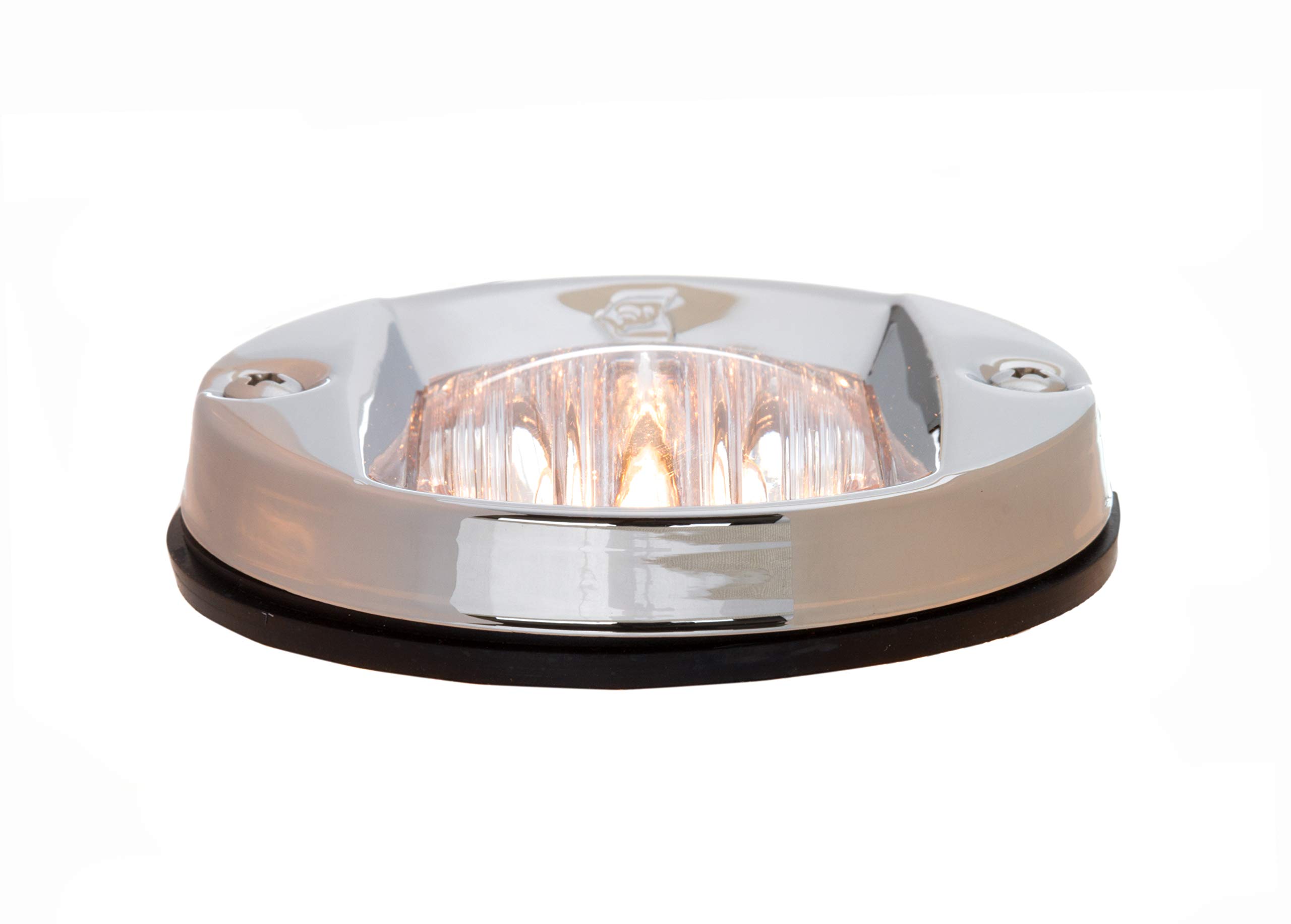 attwood 6356D7 Round Incandescent Marine Boat 3-Inch Flush Transom Light with 7.5-Watt Lamp