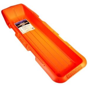 era expedition pro utility sled – heavy duty sled for hauling equipment, orange