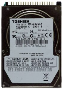 toshiba mk4032gax 40gb udma/100 5400rpm 8mb 2.5-inch notebook hard drive