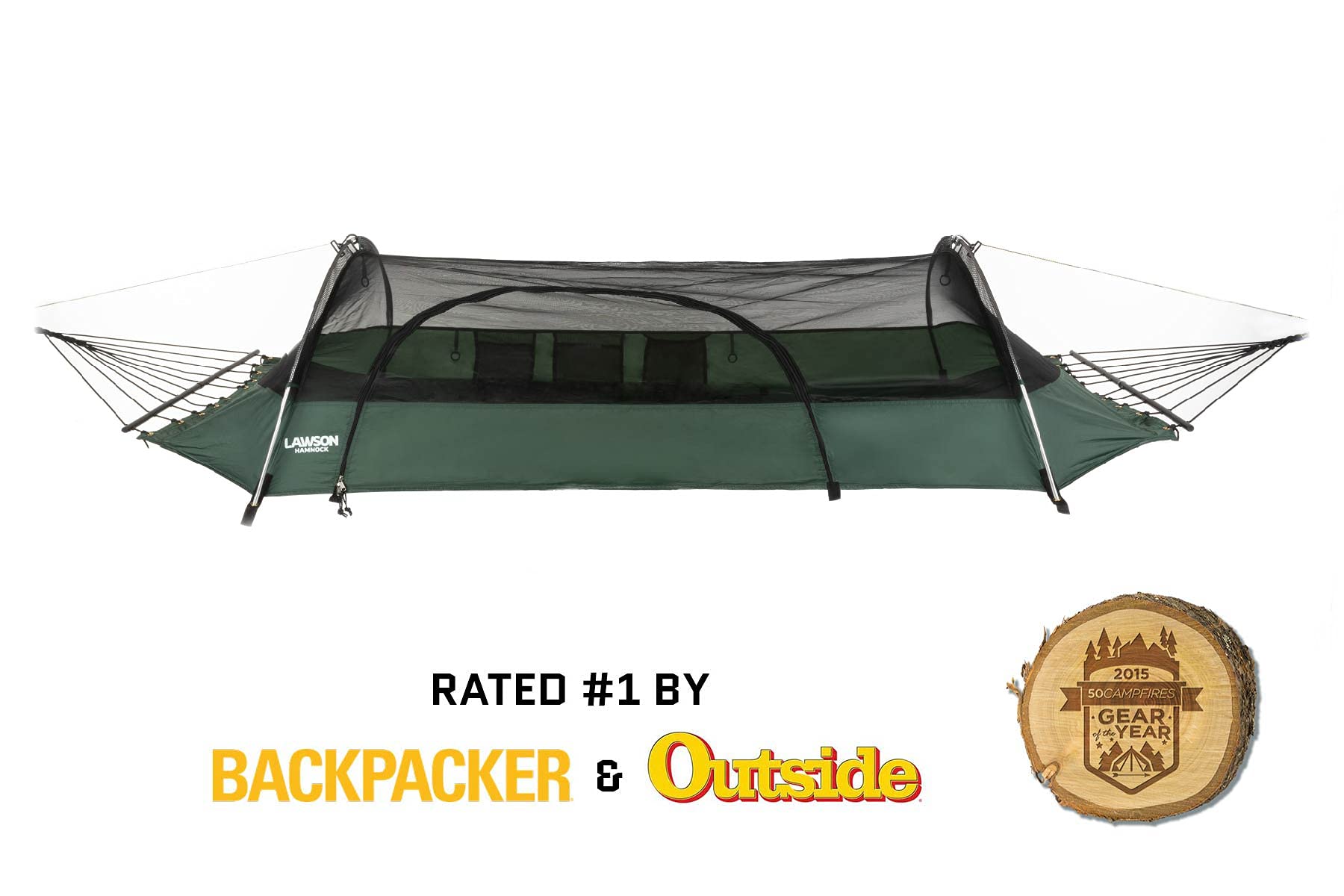 Lawson Hammock Blue Ridge Camping Hammock and Tent (Rainfly and Bug Net Included)