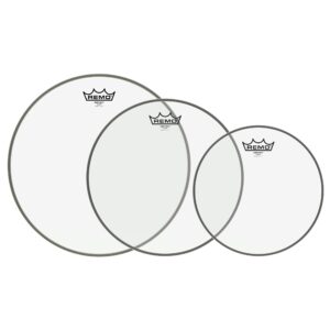 remo pp-0980-be emperor clear tom drumhead pack - 10", 12" & 14"