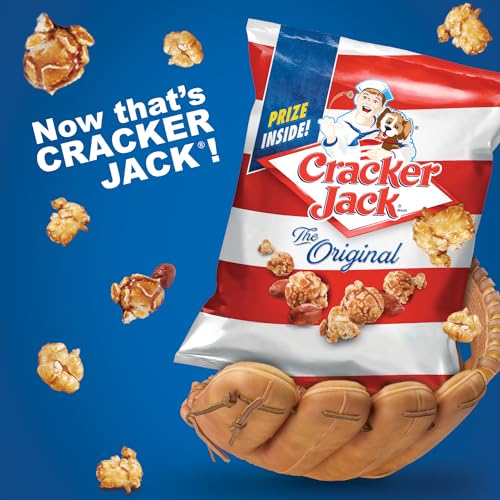 Cracker Jack Caramel Coated Popcorn & Peanuts, Original, 1 Ounce Boxes (Pack of 25)