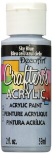 decoart crafter's acrylic paint, 2-ounce, sky blue