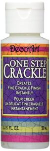 decoart ds69c-3 one step crackle carded paint, 2-ounce