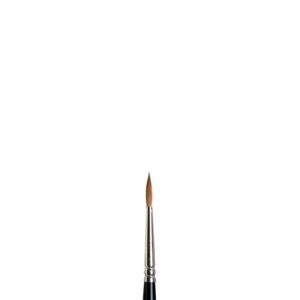 winsor & newton series 7 kolinsky sable brush, round sh #2, brown