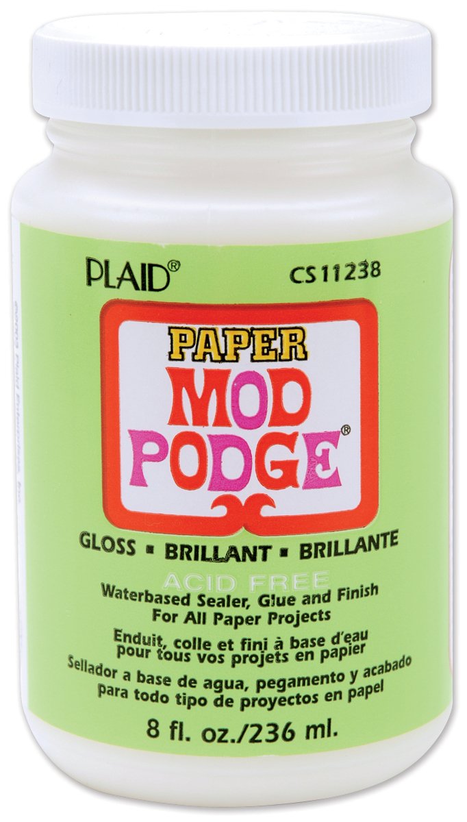 Mod Podge Gloss Waterbase Sealer, Glue Paper (8-Ounce), CS11238 Finish, 8 ounce, 8 Fl Oz