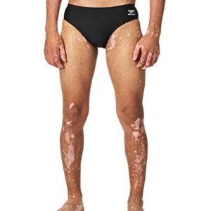 Speedo mens Brief Endurance+ Solid Adult Swimsuit, Speedo Black, 30 US