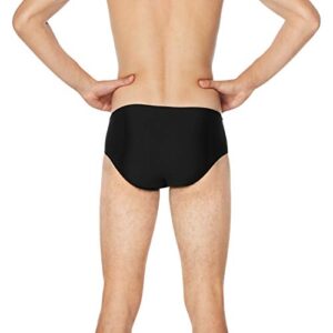 Speedo mens Brief Endurance+ Solid Adult Swimsuit, Speedo Black, 30 US