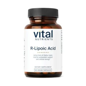 vital nutrients - alpha lipoic acid - multi-purpose nutrient with powerful antioxidant properties - 60 vegetarian capsules per bottle - 200 mg