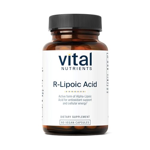 Vital Nutrients - Alpha Lipoic Acid - Multi-Purpose Nutrient with Powerful Antioxidant Properties - 60 Vegetarian Capsules per Bottle - 200 mg