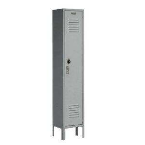 global industrial single tier locker, 12x15x60 1 door, unassembled, gray