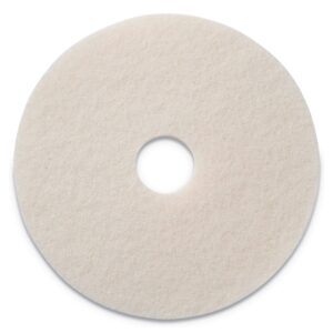 global industrial 17" white polishing pad, 5/case, 401217