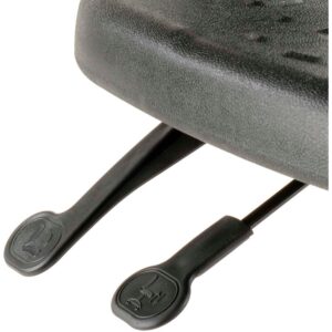 Global Industrial Black 5-Way Adjustable Ergonomic Stool, 225 Lbs Capacity