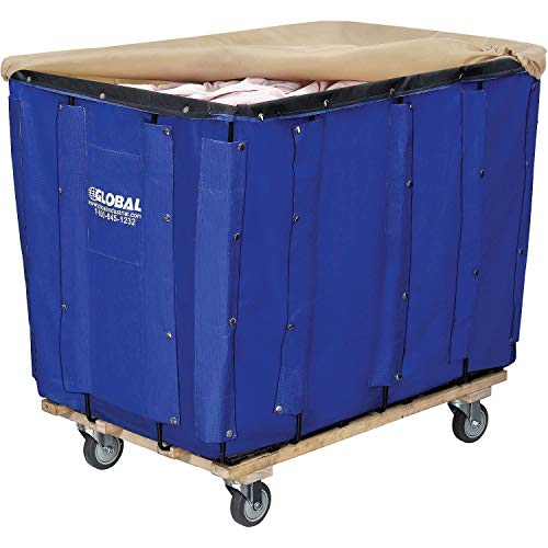 16 Bushel Blue Vinyl Basket Bulk Truck, 40" L x 28-1/4"W x 30-1/2"H