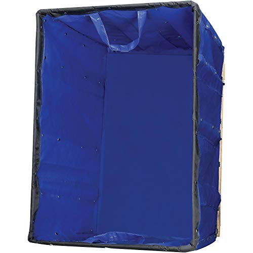 16 Bushel Blue Vinyl Basket Bulk Truck, 40" L x 28-1/4"W x 30-1/2"H