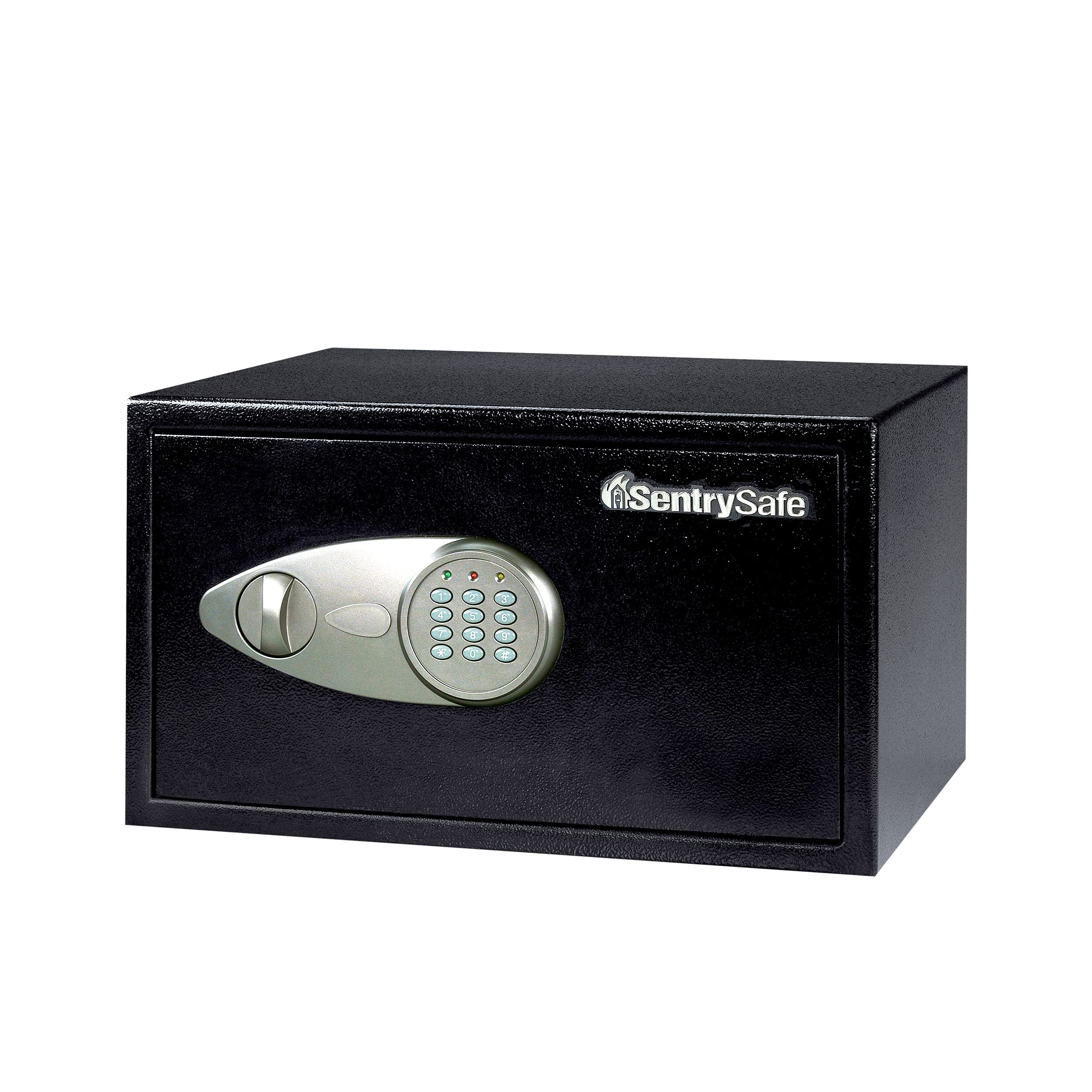 SentrySafe Shelf Safe with Digital Keypad Lock, Steel Safe with Interior Lining and Bolt Down Kit for Money, Jewelry, Documents, 0.98 Cubic Feet, 8.9 x 16.9 x 13.6 Inches, X105