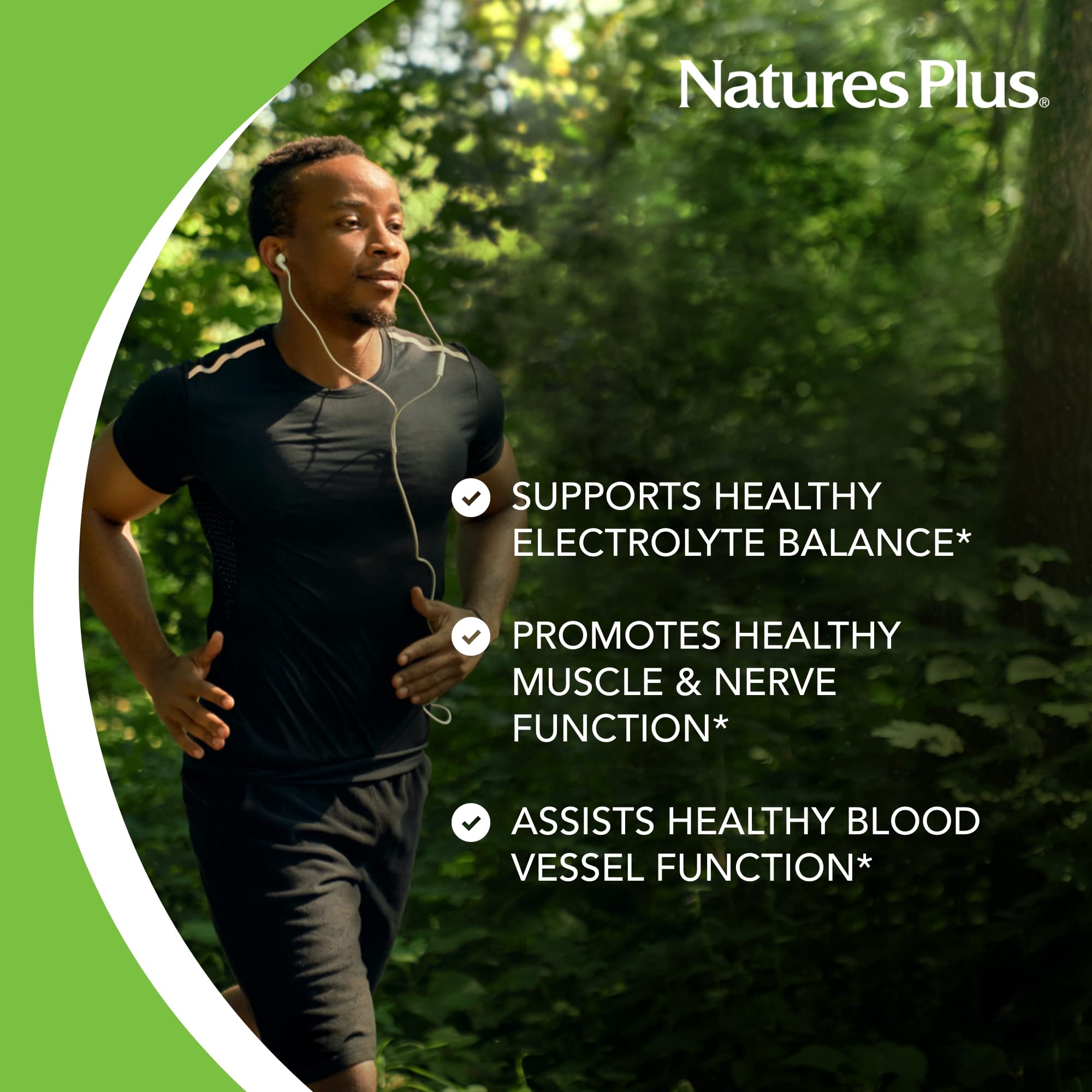 Nature’s Plus Potassium 99 mg, 90 Tablets - Supports Healthy Electrolyte Balance & Overall Well-Being - Gluten Free, Vegetarian - 90 Servings