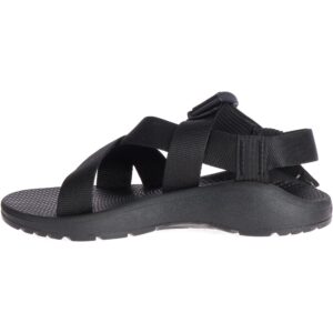 chaco women's zcloud sandal, solid black, 11