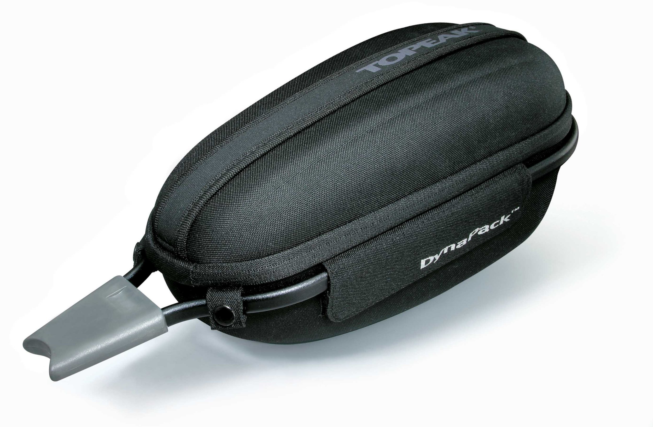 Topeak DynaPack Bike Seat Post Mount Bag with Fixer, Rain Cover, Black, 39 x 18 x 17 cm / 15.3” x 7.1” x 6.7” (Bag w/Frame)