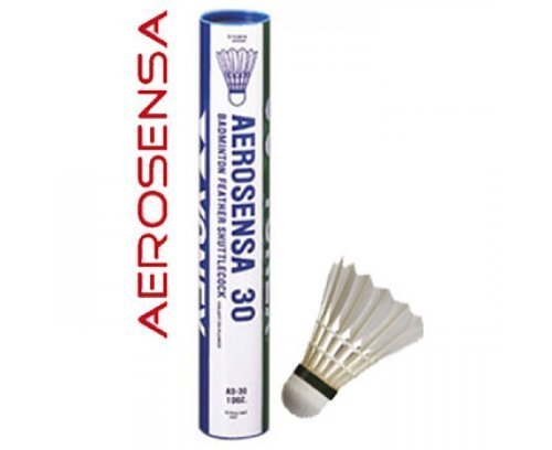 Yonex Aerosensa-30 Goose Feather Badminton Shuttlecocks - Dozen 78-Medium-Blue