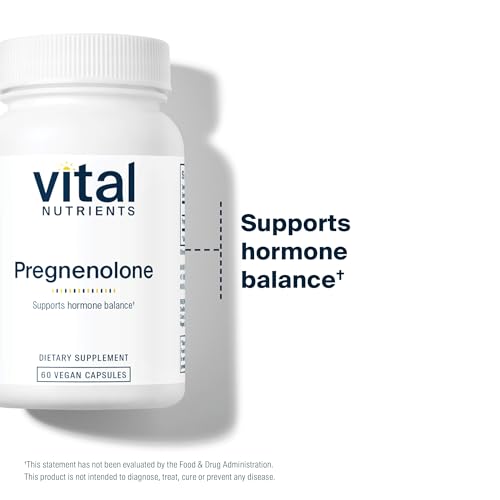 Vital Nutrients - Pregnenolone - Supports Mood, Memory and Immune Function - 60 Vegetarian Capsules per Bottle - 10 mg