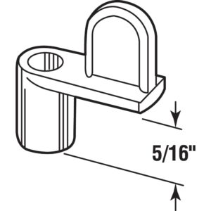 Prime-Line PL 14466 Diecast Screen Clip, 5/16 In., White (100 Pack)