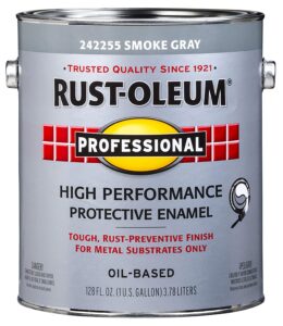 rust-oleum 242255 protective enamel paint, 1 gallon (pack of 1), smoke gray, 11 fl oz