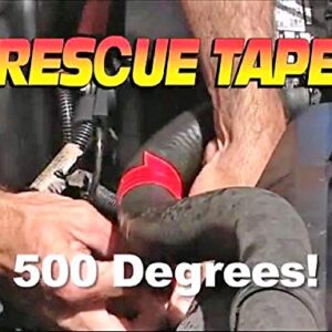 Rescue Tape, Self-Fusing Silicone Tape, Emergency Plumbing Pipe & Radiator Hose Repair, Electrical Insulation, Military Std, 1" x12', Blue