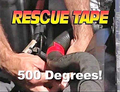 Rescue Tape, Self-Fusing Silicone Tape, Emergency Plumbing Pipe & Radiator Hose Repair, Electrical Insulation, Military Std, 1" x12', Blue