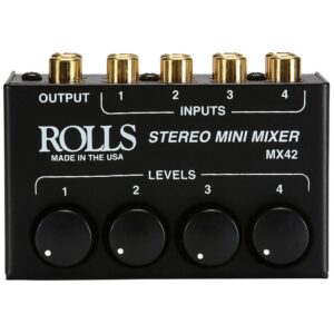 rolls mx42 stereo mini mixer