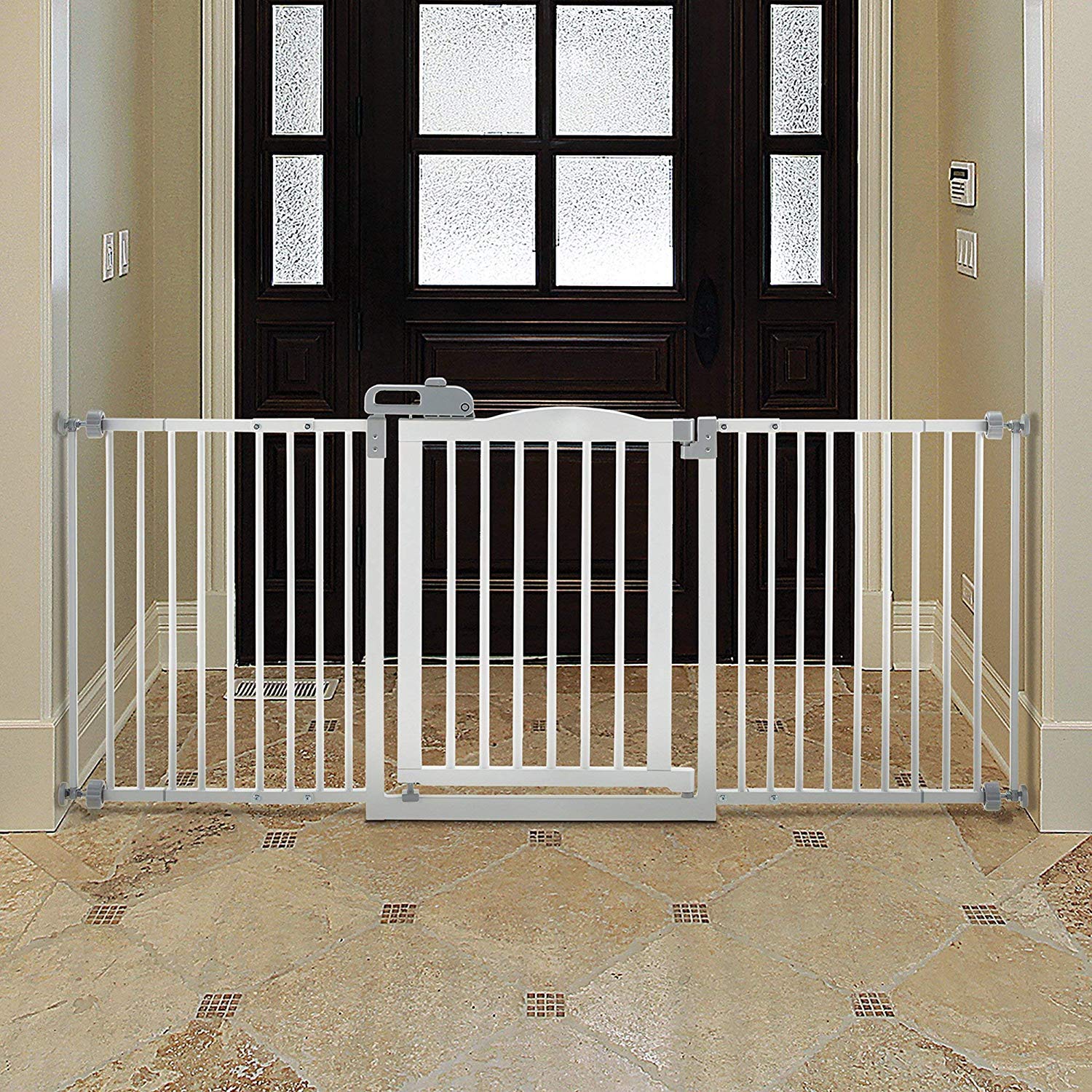 Richell Pet One-Touch Gate II Wide, White