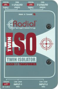 radial twin iso passive line-level isolator (standard)