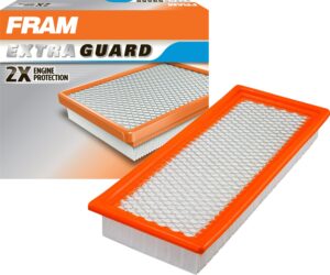 fram extra guard ca10170 replacement engine air filter for select ford and mercury models, provides up to 12 months or 12,000 miles filter protection