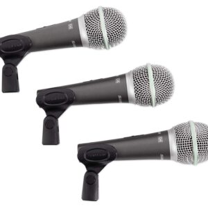 Samson Q6 Dynamic Microphone 3-Pack