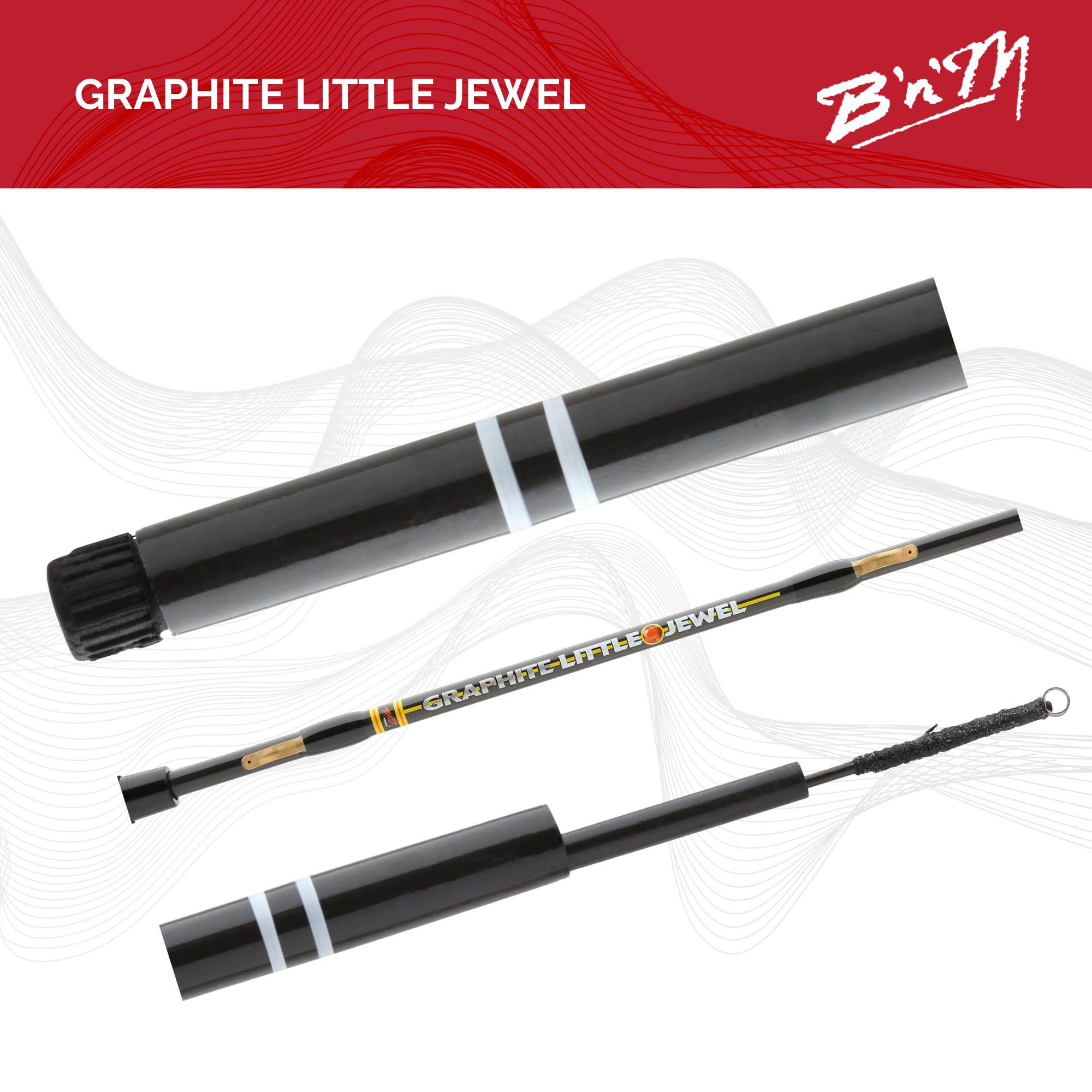 B&M GLJ11 Little Jewel Telescopic Rod, 11-Feet, 4 Pc (Telescopic)